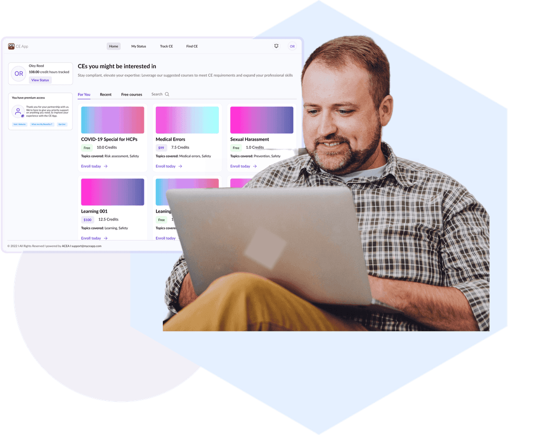 CE App - Simplified CE Tracking & Management